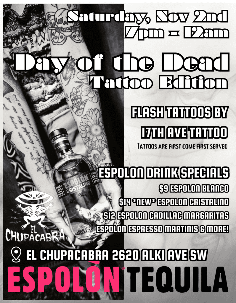 Celebrate Day of the Dead at El Chupacabra: Tattoo Edition